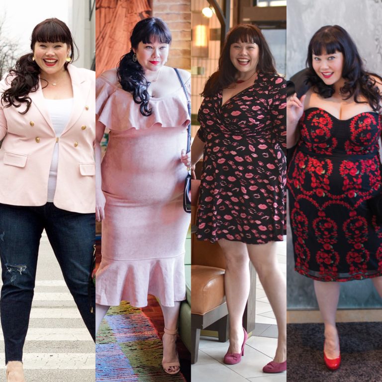 Pink and Red Plus Size Valentine's Day Looks