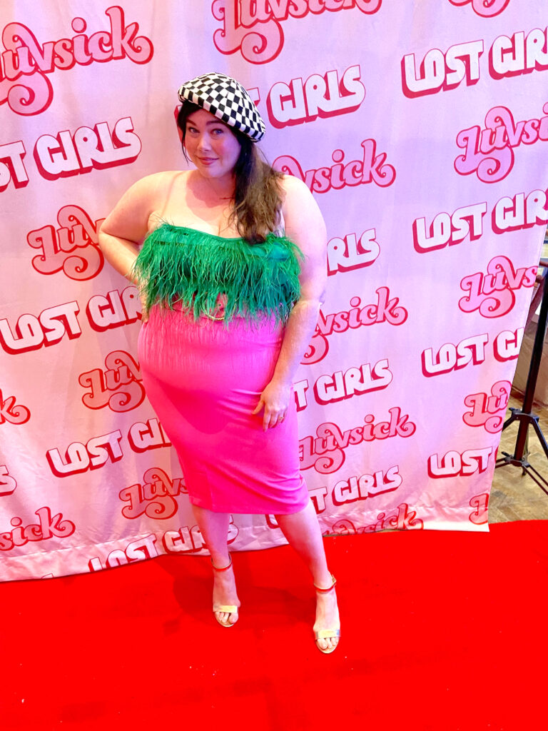 Pink and Green Plus Size Outfit