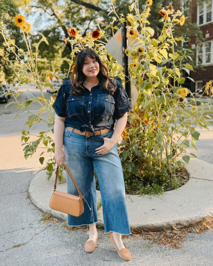 Plus Size Denim on Denim Outfit
